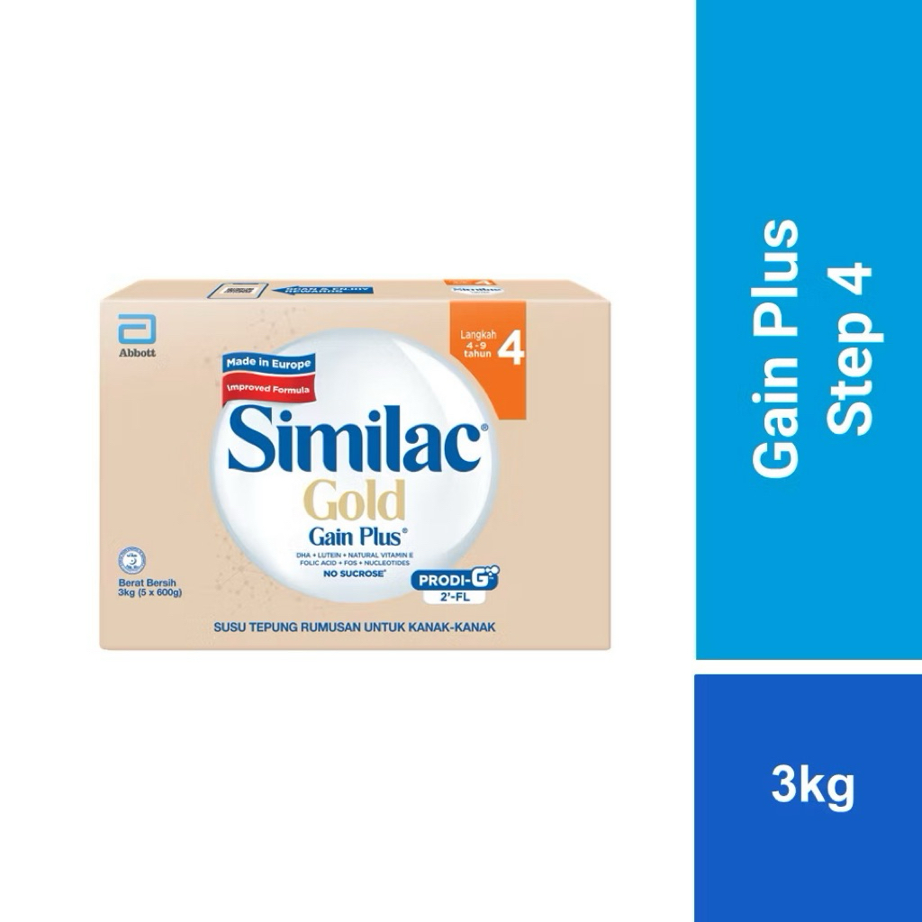 Similac Gold Gain Plus Step 4 Growing Up Milk for Faster Learning BIB ...