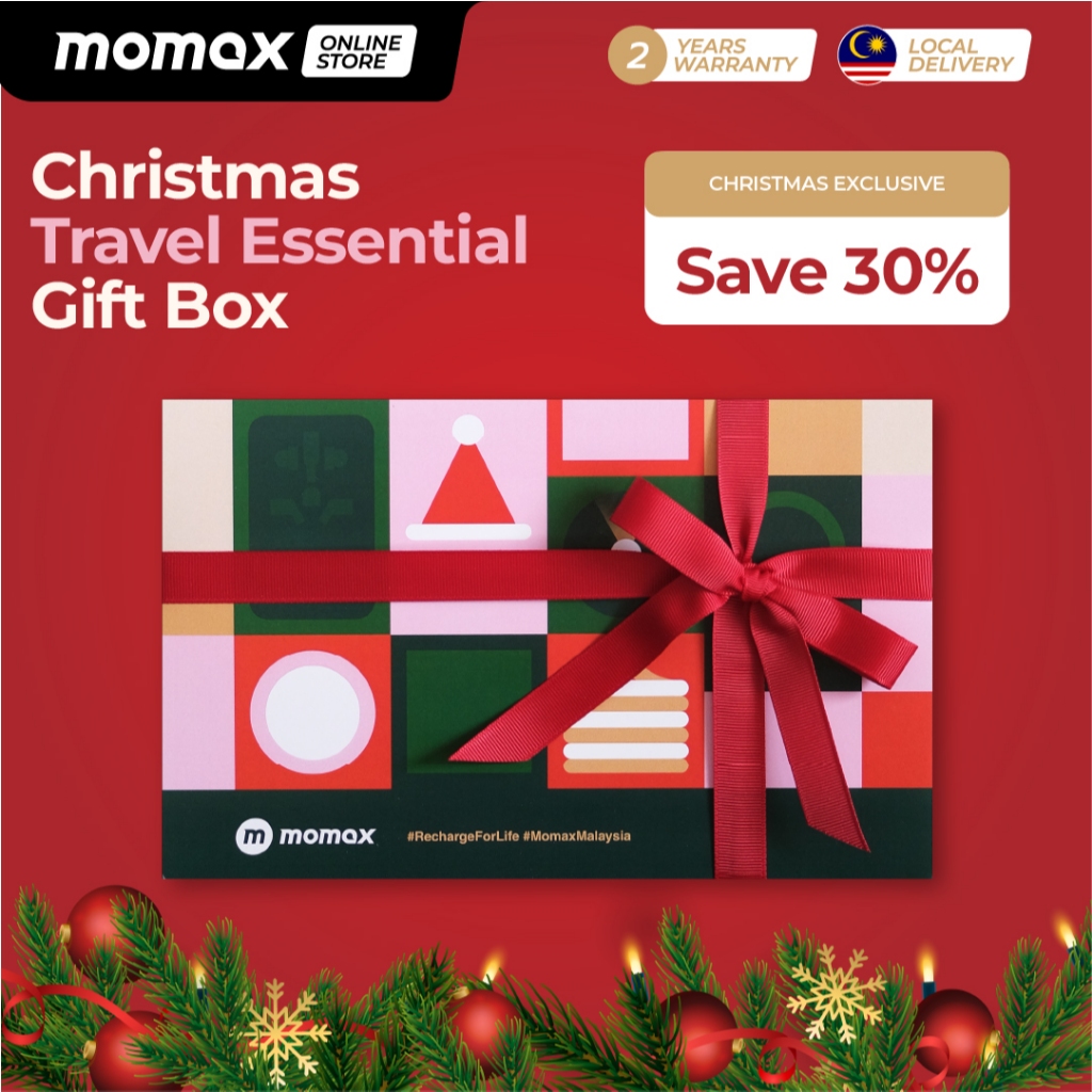 Momax Exclusive Christmas Gift Box Bundle (Ideal For Festive Gifting ...
