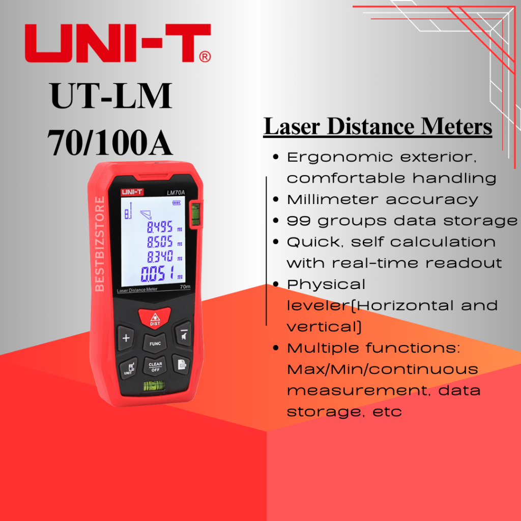 UNI-T LM70A/100A (LM A Series Laser Distance Meters) | Shopee Malaysia