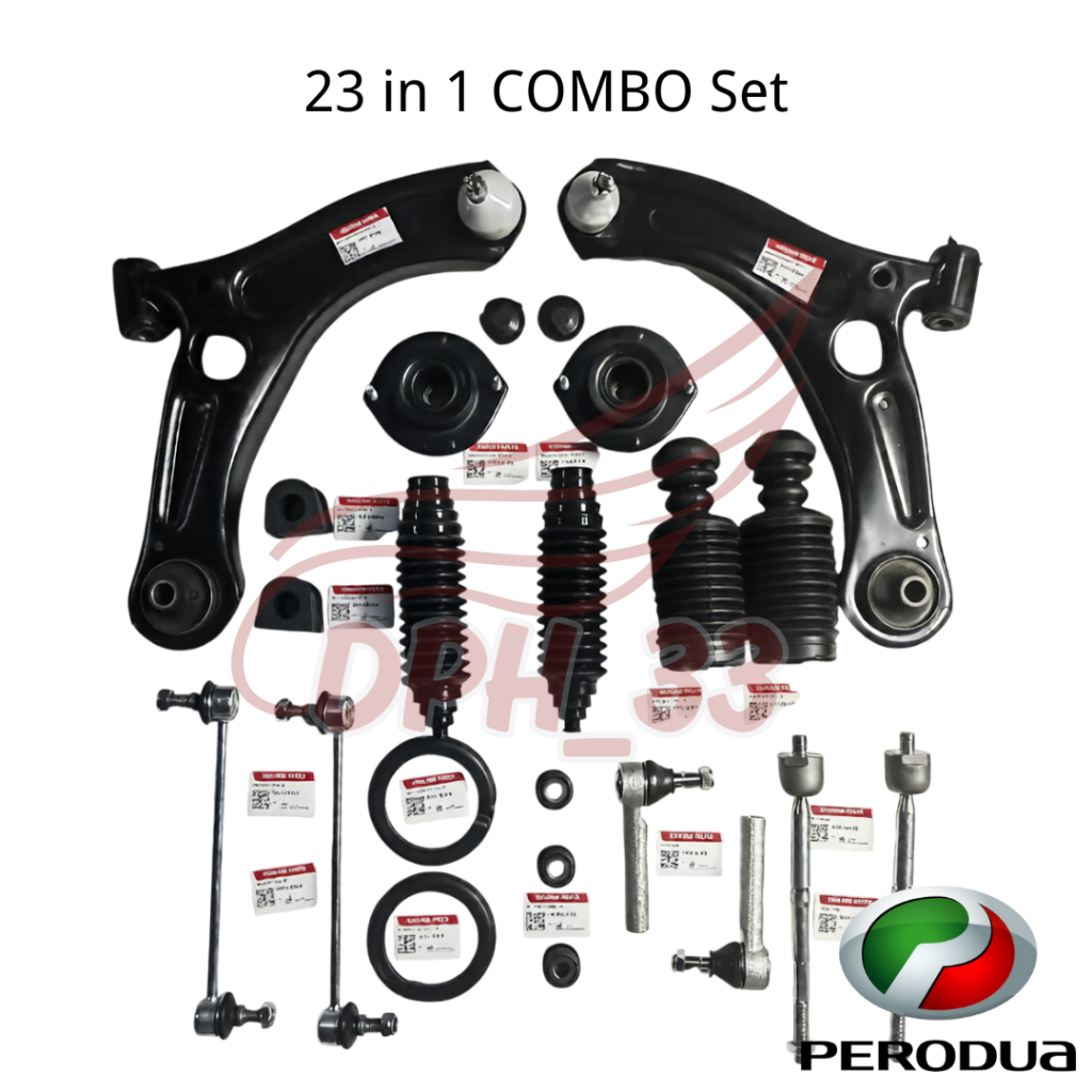 [23 IN 1 SET] Front Lower Arm / Stabilizer Link / ABS MTG / Rack End ...