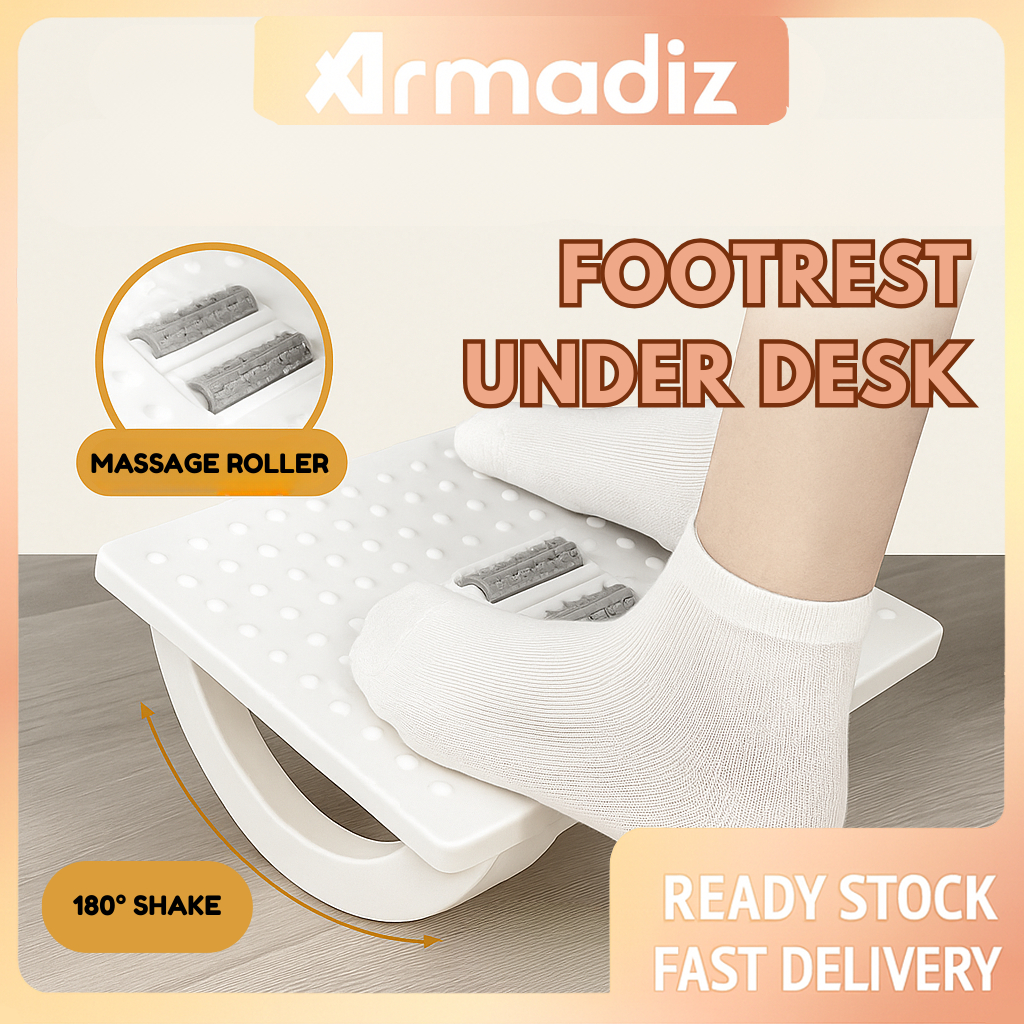 Armadiz Footrest Under Desk for Home & Office Ergonomic Rocking Foot ...