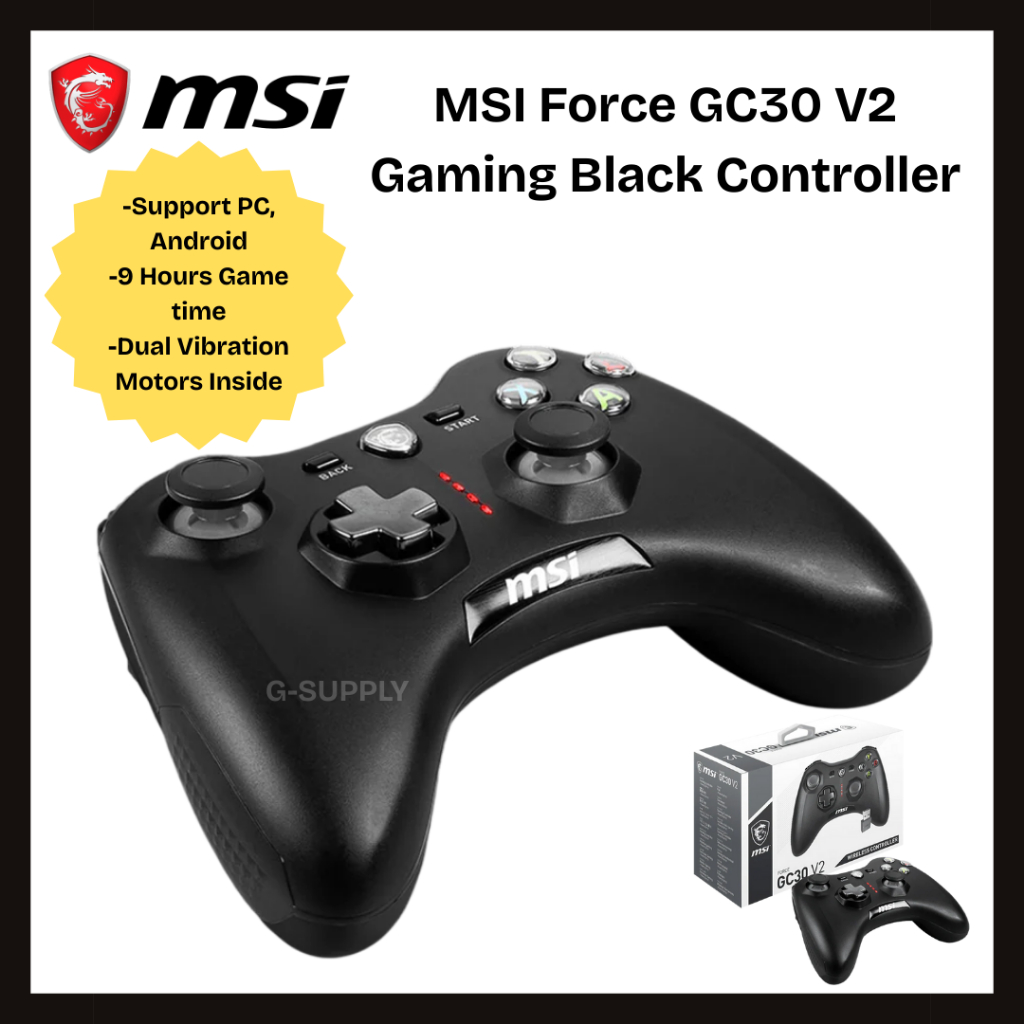 MSI Force GC30 V2 Gaming Controller Vibration PC Android Support Long ...