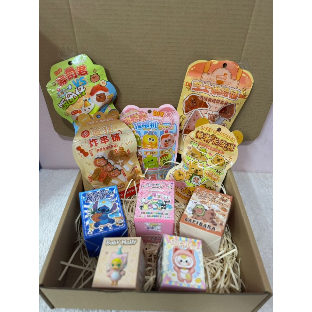 Cute Squishy & Blind Box Surprise Gift Set | DIY Squishy Toys & Mini ...