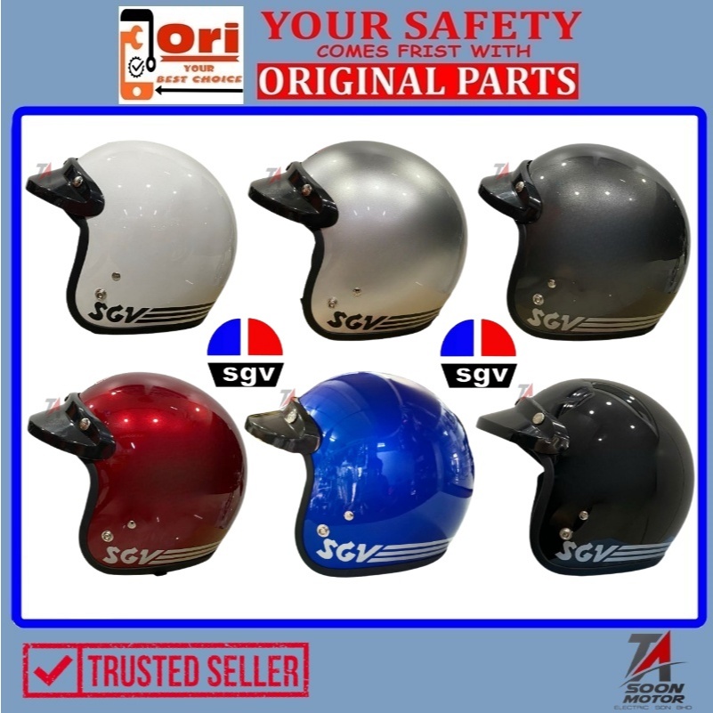 SGV 99 HELMET / TOPI KELEDAR SGV / SIRIM APRROVAL SAFETY HELMET / BLACK ...
