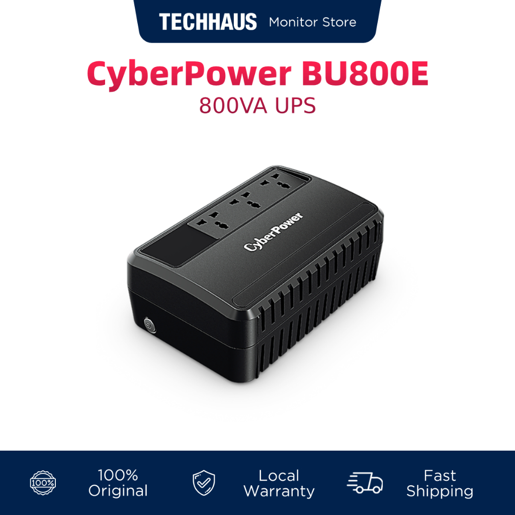 CyberPower BU800E Battery Backup Desktop UPS With Automatic Voltage ...
