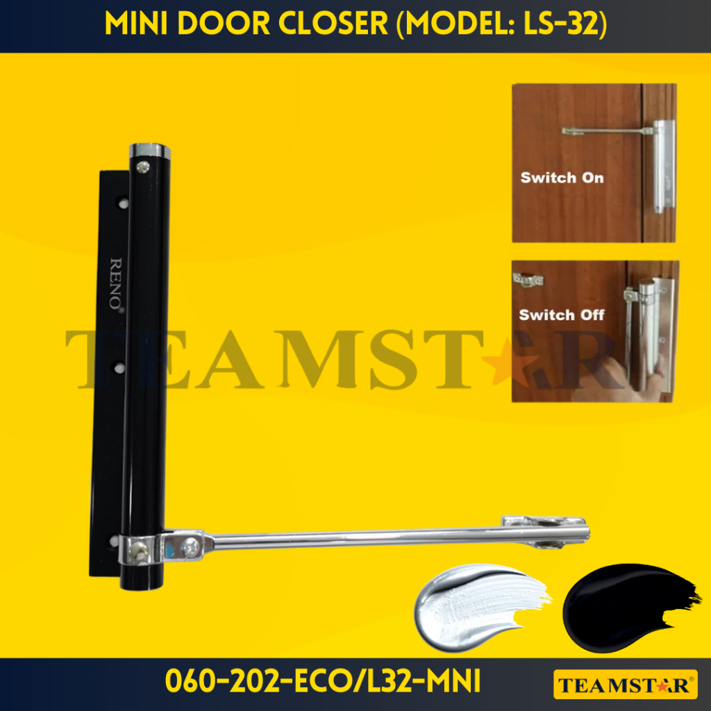 TEAMSTAR RENO Automatic Mini Door Closer (Model LS-32) | Shopee Malaysia