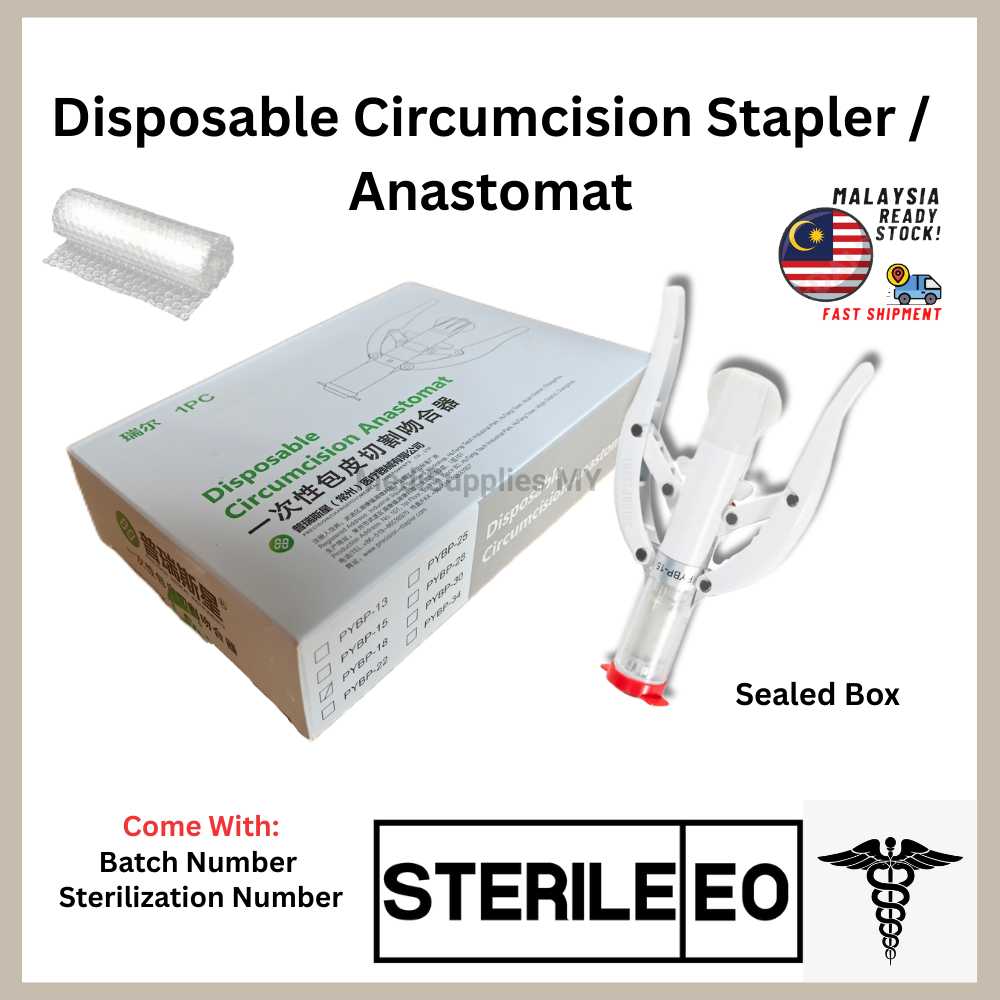 Disposable Circumcision Stapler / Anastomat / Stapler Sunat Lelaki ...