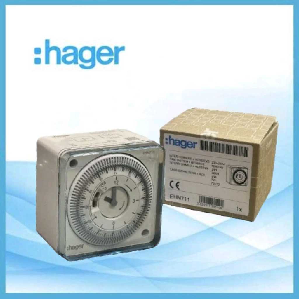 HAGER TIMER EHN711 24 HOURS TIMER Analogue Time Switches ( NEW MODEL ...