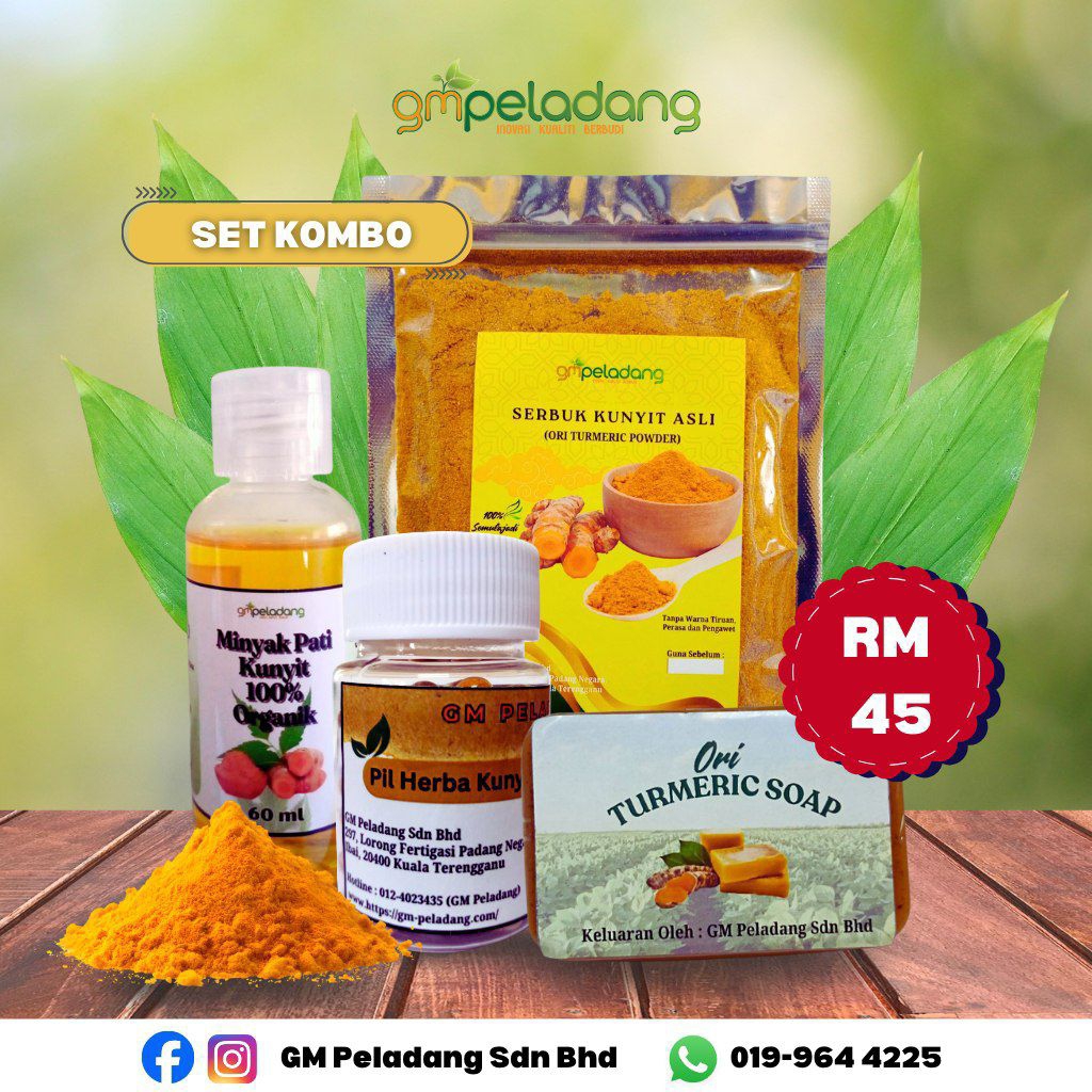 Set Kombo Produk Kunyit GM Peladang | Shopee Malaysia
