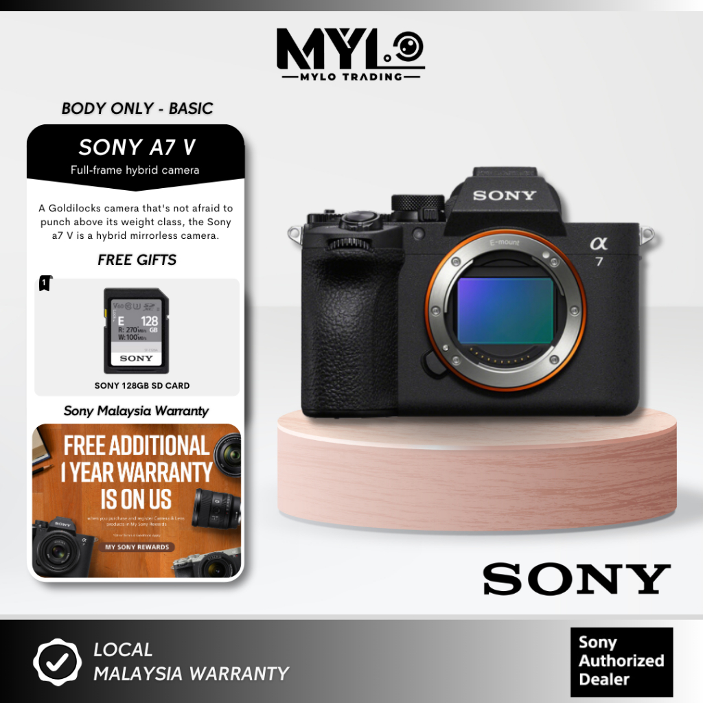 Sony Alpha 7 V Full-Frame Hybrid Camera | ILCE-7M5 ( 1+1 Year Sony ...