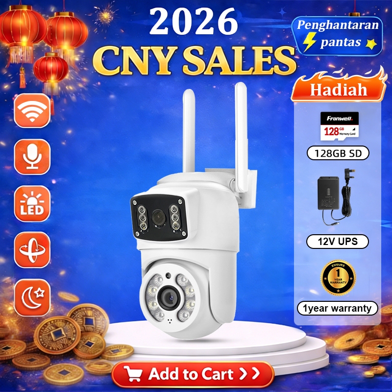 V380 wireless dual lens WIFI CCTV outdoor waterproof 360 camera 1080P ...
