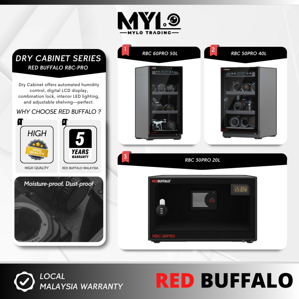 RED BUFFALO RBC-PRO RBC-30PRO RBC-50PRO RBC-60PRO Dry Cabinet With LCD ...