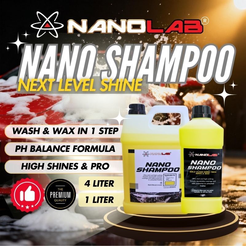 Premium Nano Car Shampoo for Auto Car Detailer| Syampu Cuci Kereta ...