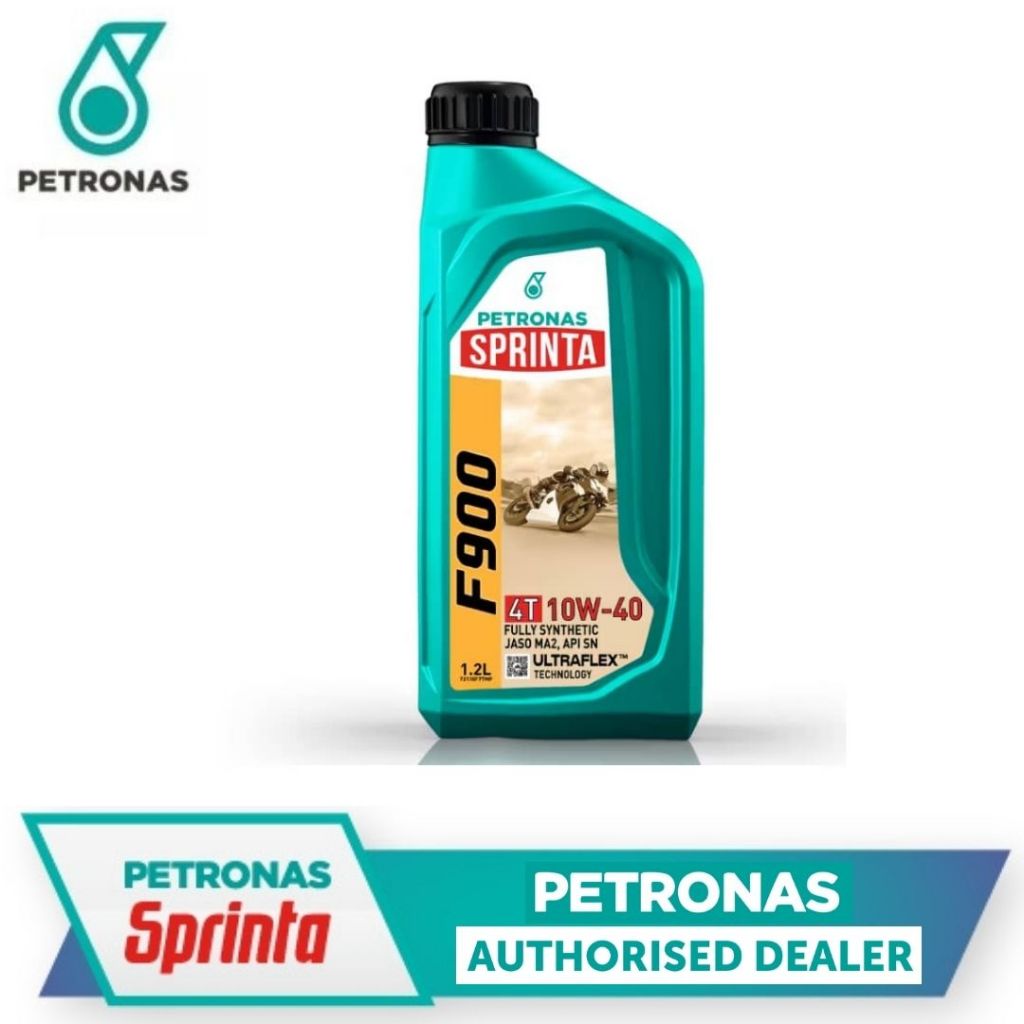 PETRONAS Sprinta 4T F900 10W-40 1.2L Fully Synthetic Engine Oil ...