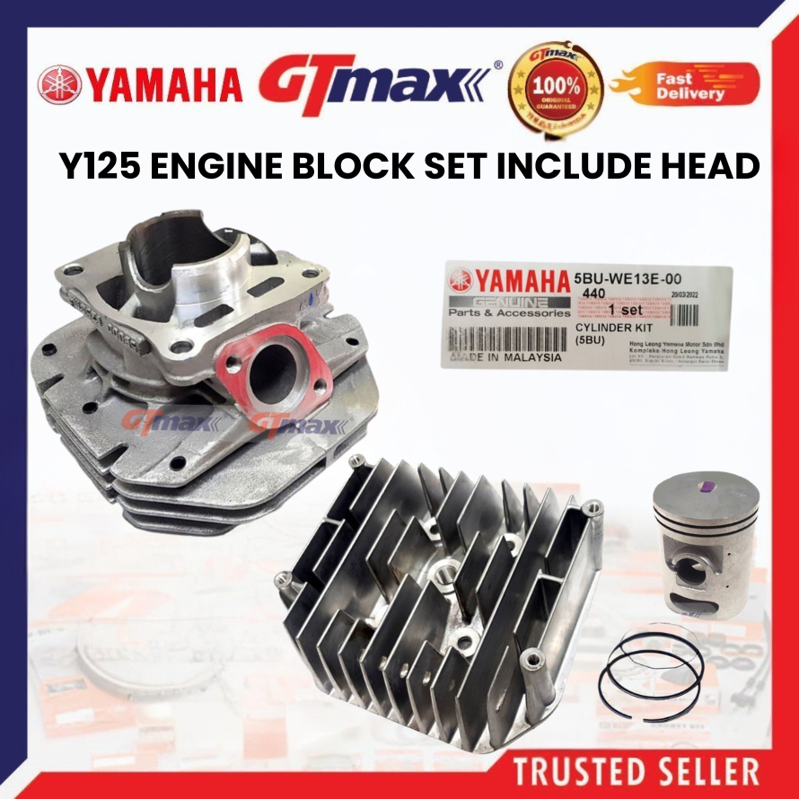 Y125 BLOCK SET Y125 CYLINDER KIT 125Z 125ZR PISTON & RINGS & HEAD ...