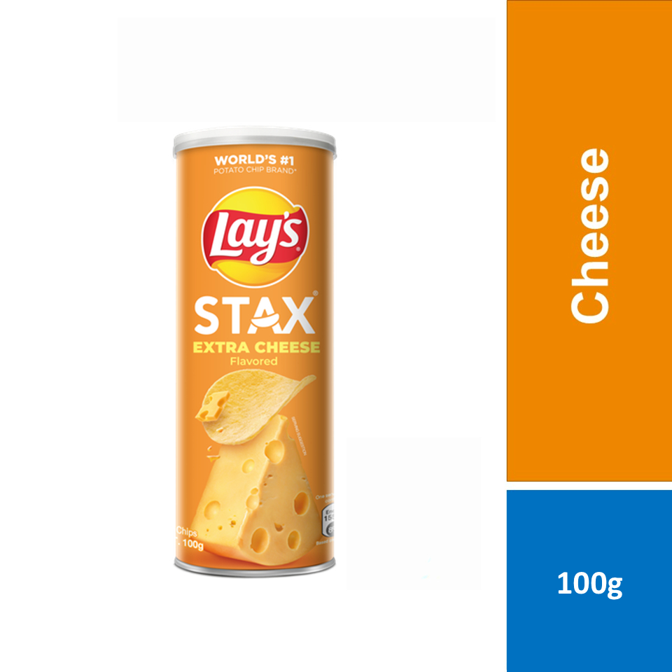 Lays My Stax Extra Cheese 100g | Shopee Malaysia