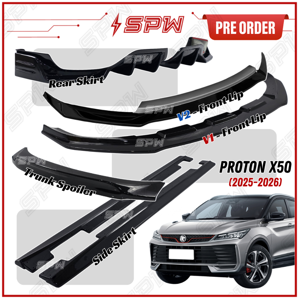 Proton X50 X-50 Facelift (2025-2026) FL ARTECH Bodykit Front Lip Front ...