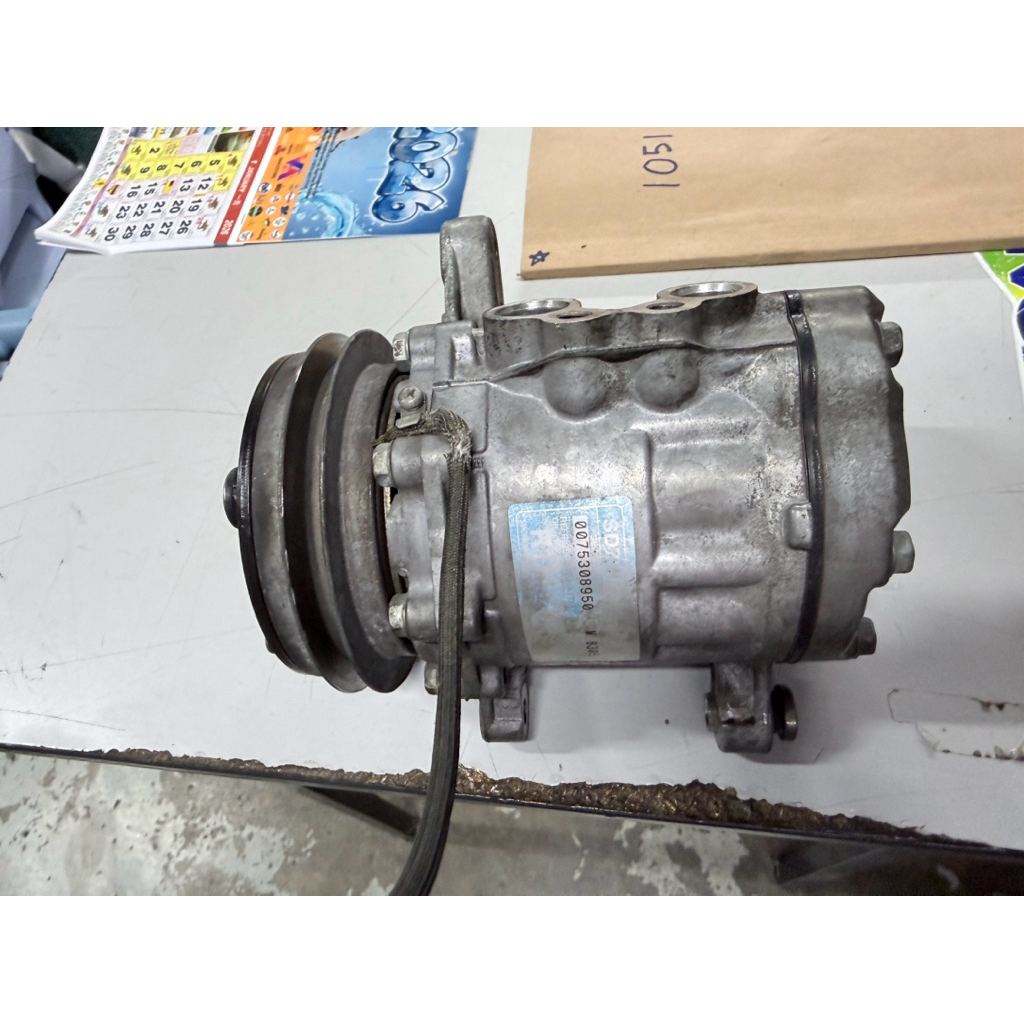 PERODUA VIVA COMPRESSOR ORI SANDEN HALFCUT PUMP AIR COND DINGIN KERETA ...