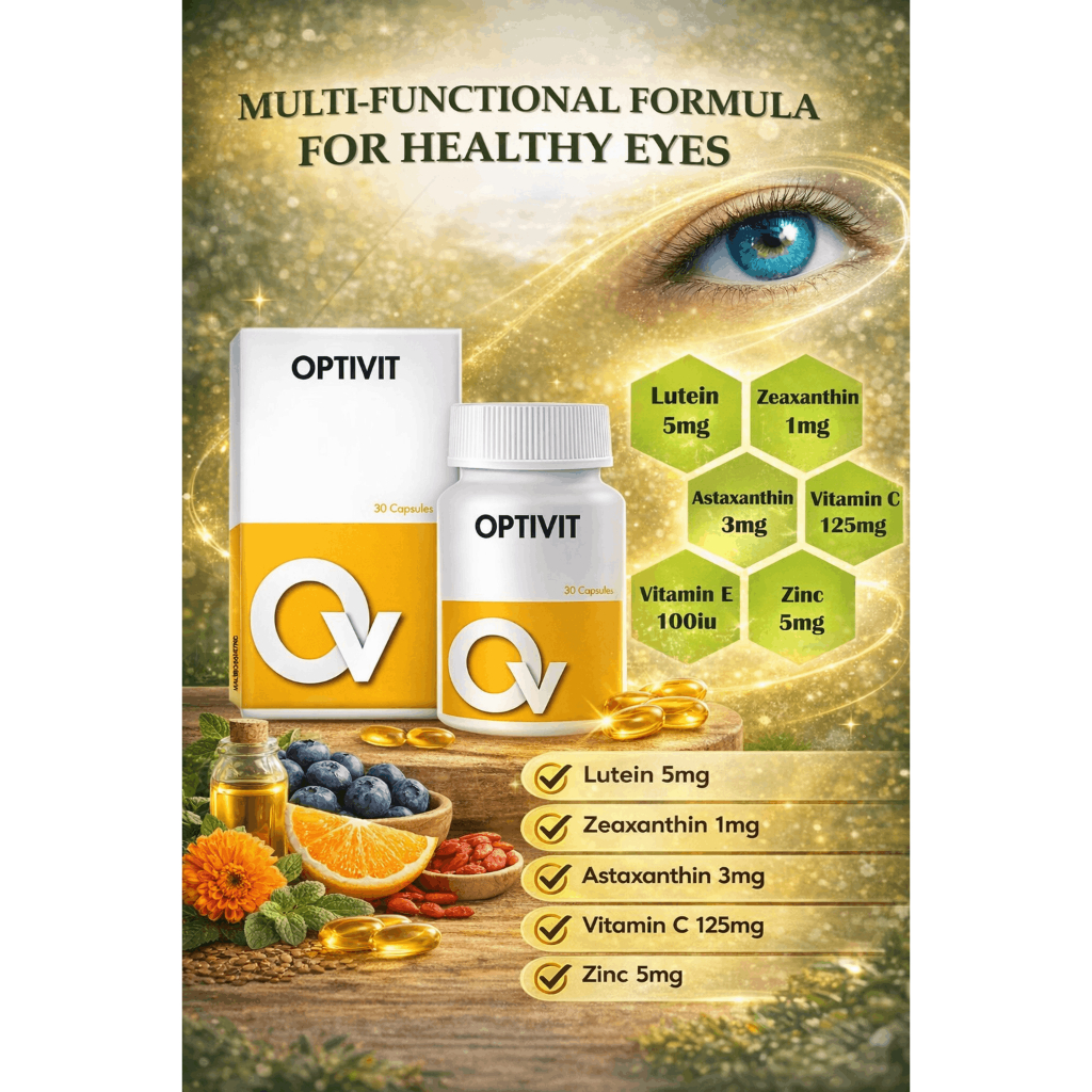 OPTIVIT QV Vitamin Mata | Lindungi Mata Menyeluruh | Kurangkan Mata ...