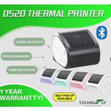 D520 Thermal Printer USB Bluetooth (Mac & Windows) Phone PDF Printing ...