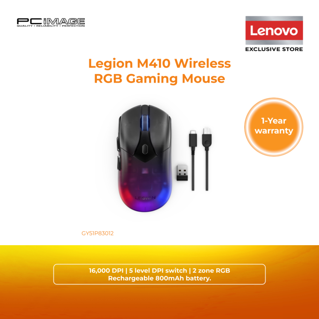 Lenovo Legion M410 Wireless RGB Gaming Mouse GY51P83012 | Shopee Malaysia