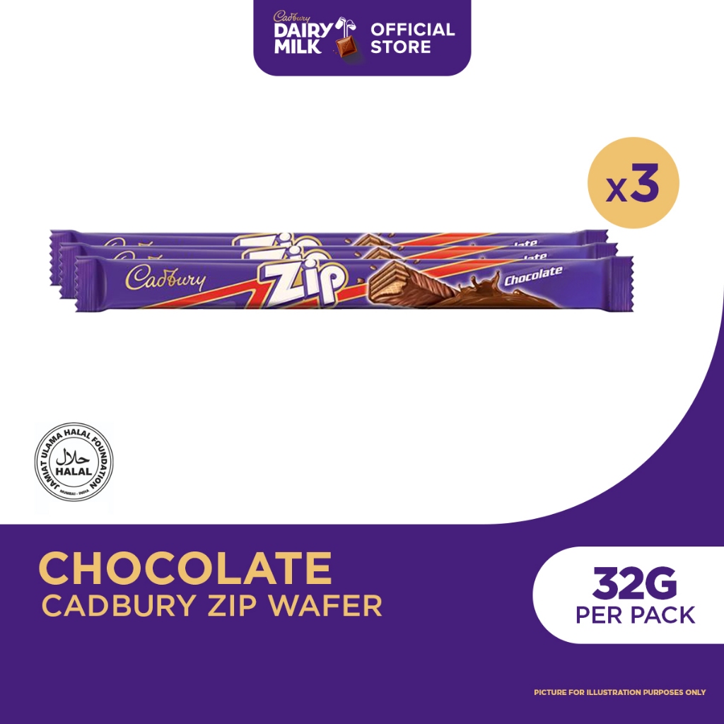 Cadbury Zip Chocolate 32g (Bundle of 3/5/12) | Shopee Malaysia