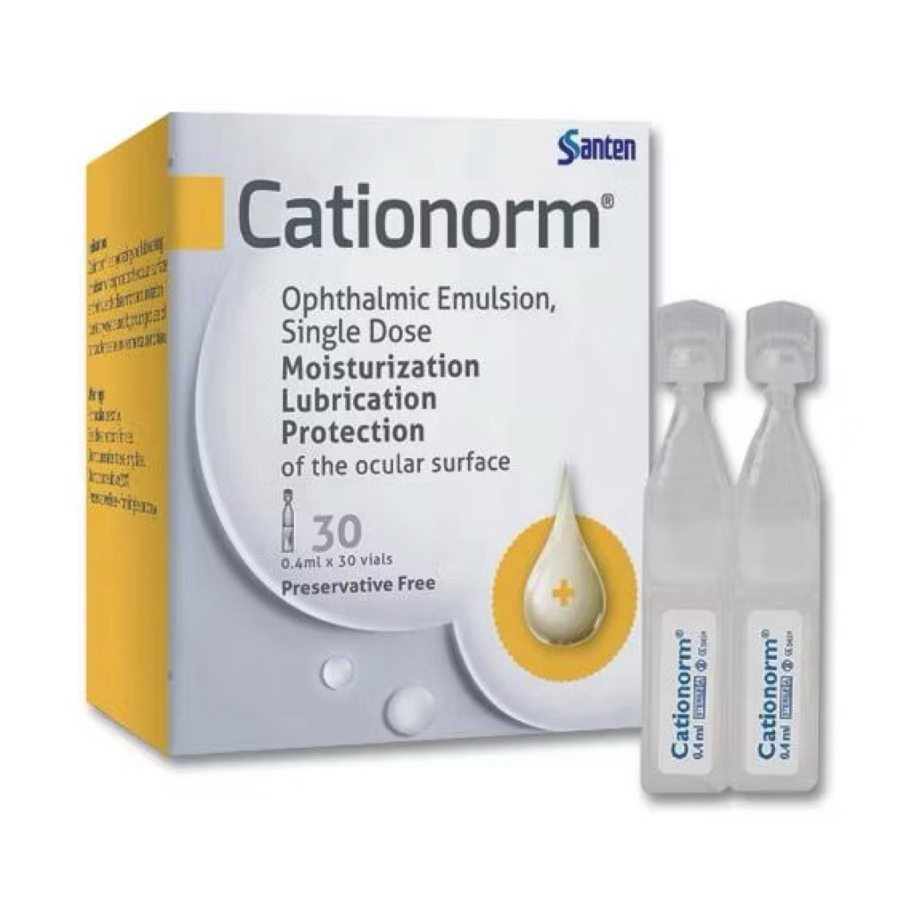CATIONORM EYE DROPS OPHTHALMIC EMULSION (0.4ML X 30’S + FOC 5’s ...