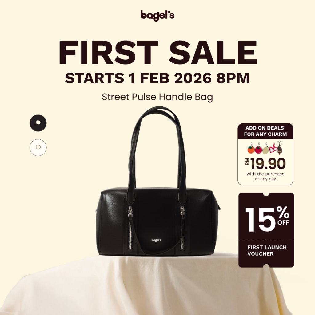 Bagel's Street Pulse Handle Bag | Handbag Women | Beg Wanita | Vegan ...