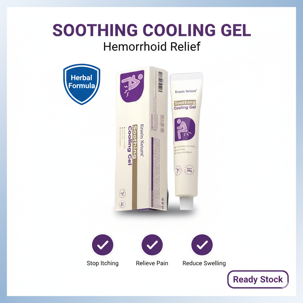 Soothing Cooling Gel Hemorrhoid Relief Cream Herbal Ingredients Fast ...