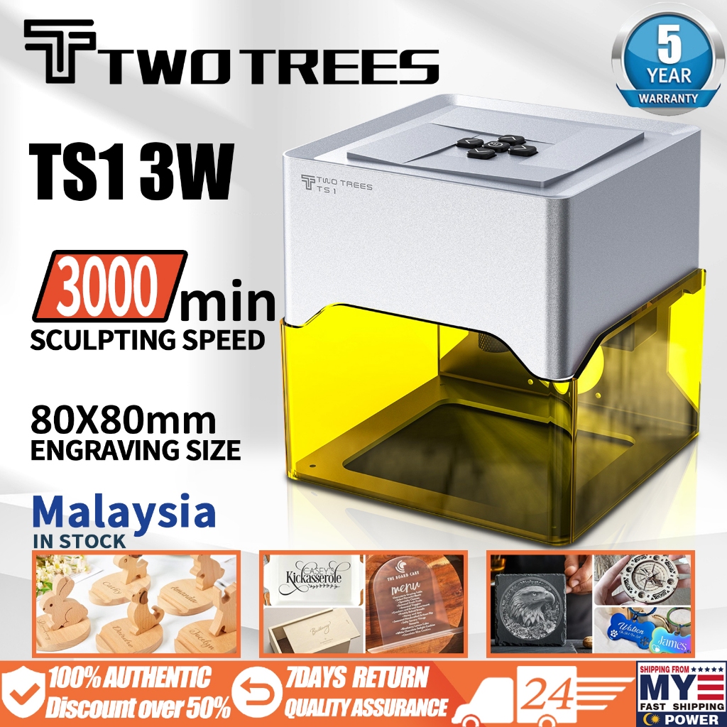 Twotrees TS1 Mini Laser Engraver 3W Portable Laser Bluetooth CNC ...
