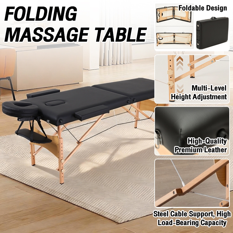 Professional Foldable Massage Bed with Upgraded Wooden Frame for ...
