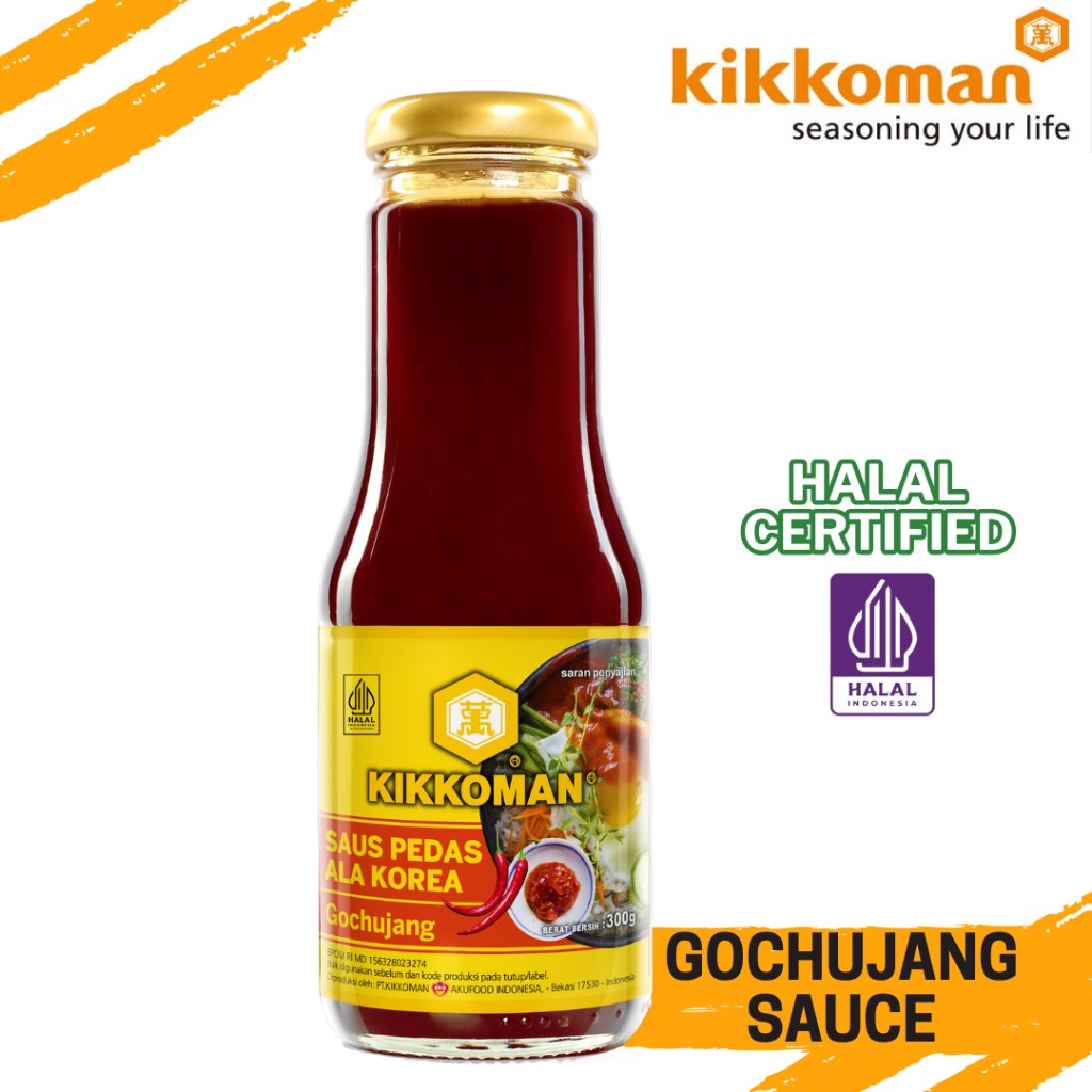 [Kikkoman Halal] Gochujang Sauce 300g (Korean Style Chili Hot Pepper ...