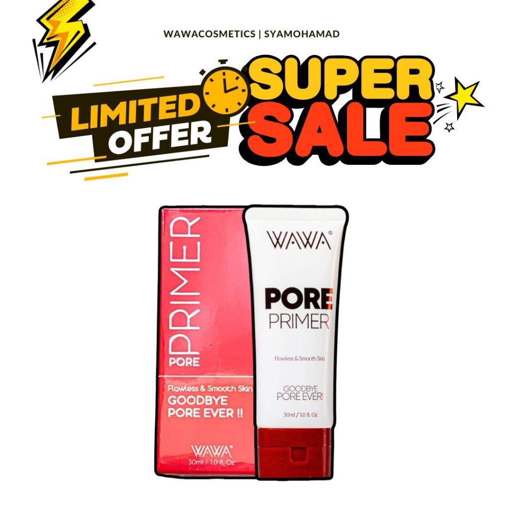 (SHIP IN 24HRS) WAWA GOODBYE PORE EVER PRIMER + 1 FREEGIFT | Shopee ...