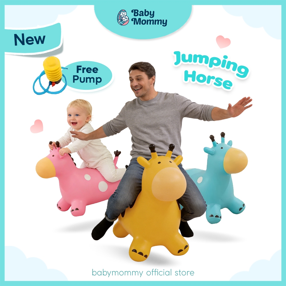 Babymommy 🇲🇾 Kids Jumping Horse 【Free Hand Pump】 PVC Inflatable Toy ...