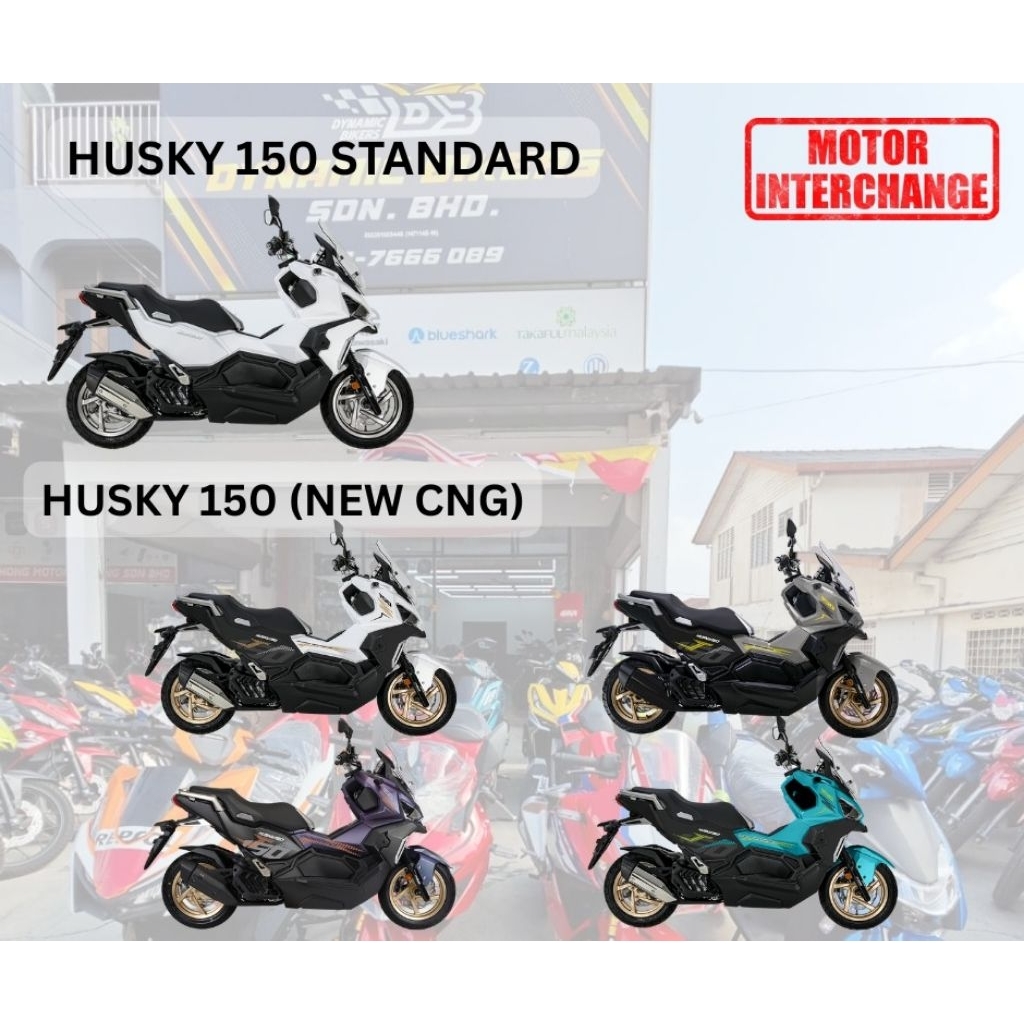 SYM HUSKY 150 + Motor Interchange Baru Colour | Shopee Malaysia