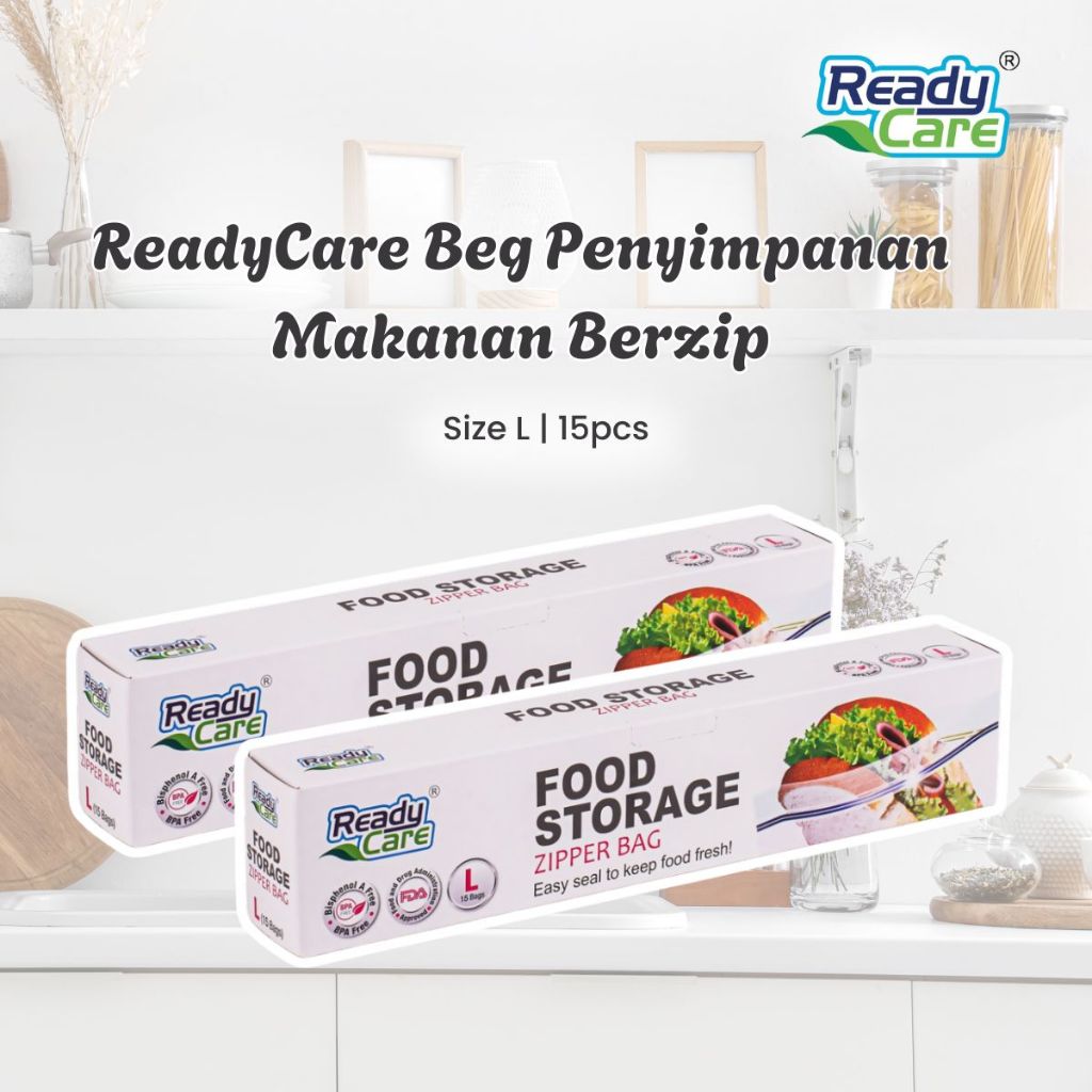 Readycare Food Storage Zipper Bag L size 15bags | Shopee Malaysia