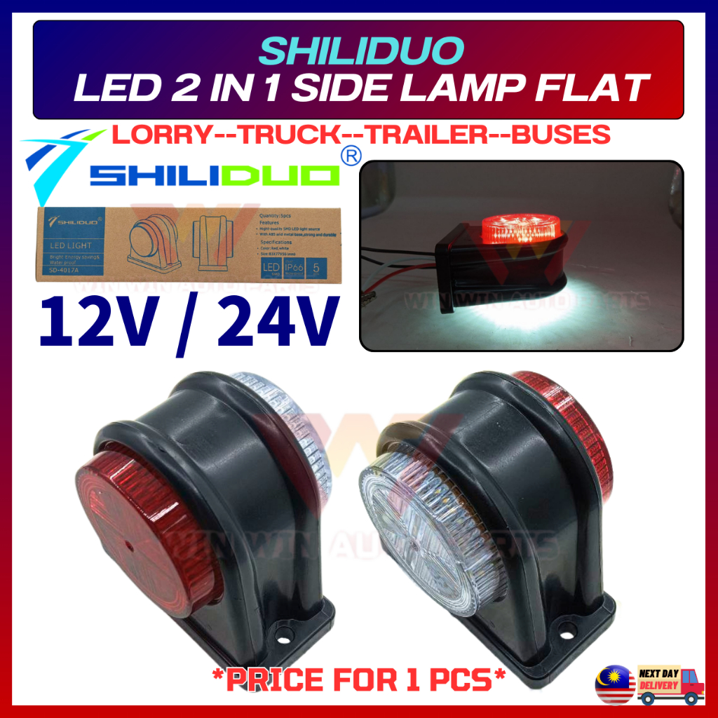 SD-4017A Lampu Tepi SHILIDUO 12V / 24V 8 LED Light Water Resistant Side ...