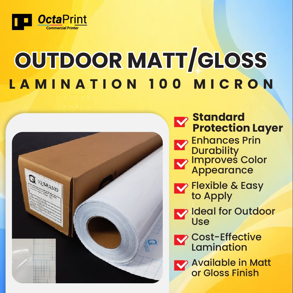 [Ready Stock] Matt / Gloss Lamination 100 Micron (Cold Lamination ...