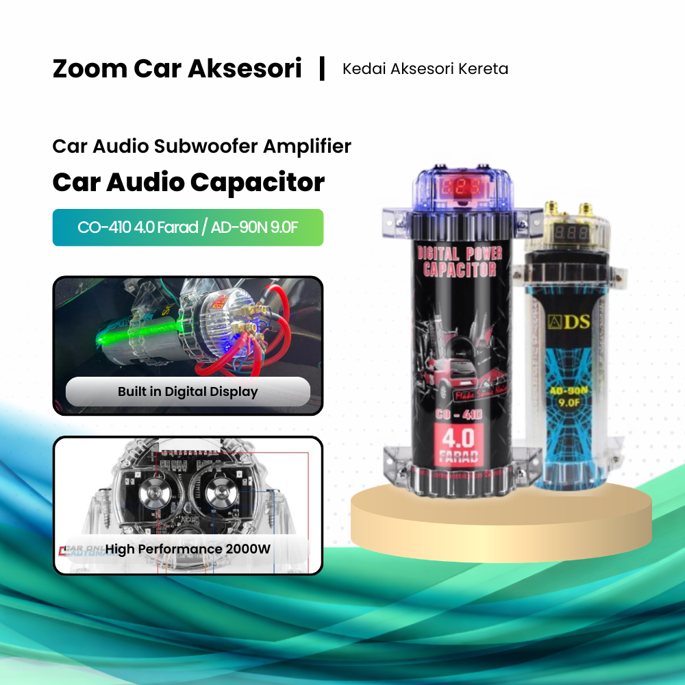 High Performance Car Audio Power Capacitor【AD-90N 9.0F / CO-410 4.0 ...