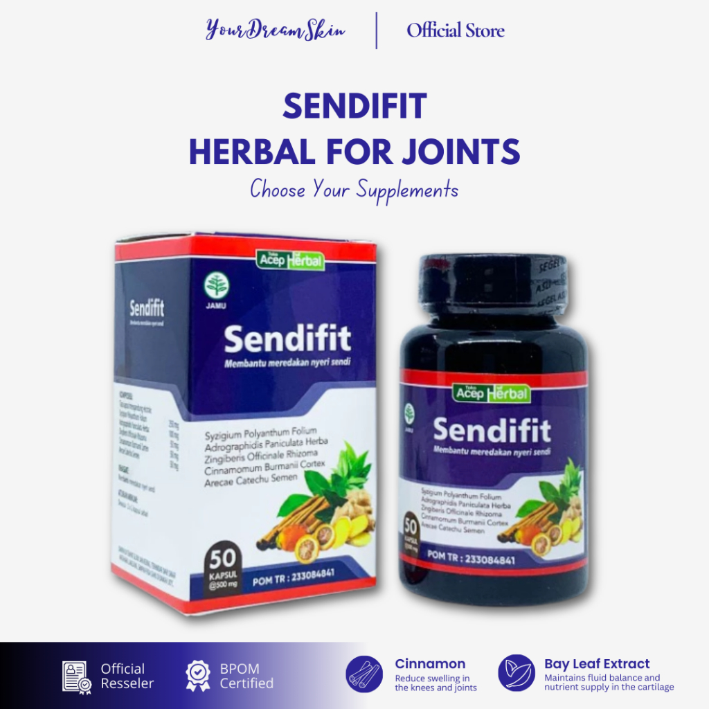 SendiFit UBAT SENDI DAN LUTUT - KAPSUL SARAF HERBA - GOUT SUPPLEMENT ...