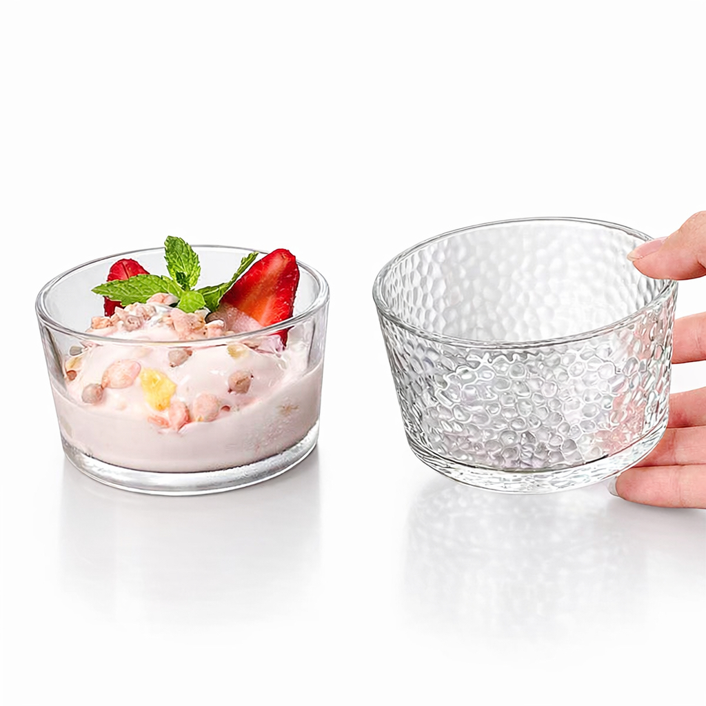 Dessert Glass Cup / Transparent Glass Cup / Ice Cream Cup / Cawan Kaca ...