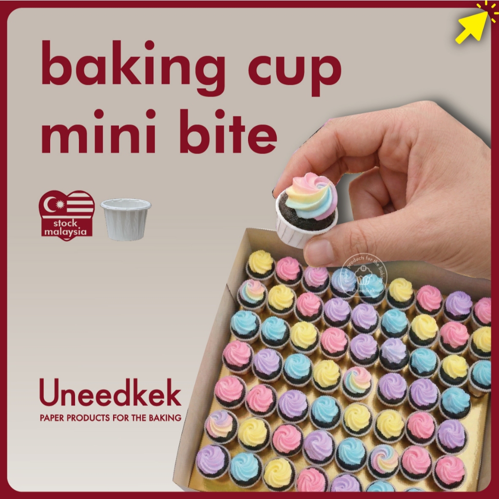Uneedkek Mini Baking Cup Tasting Cup Cupcake Paper Liner Mini Paper Cup ...