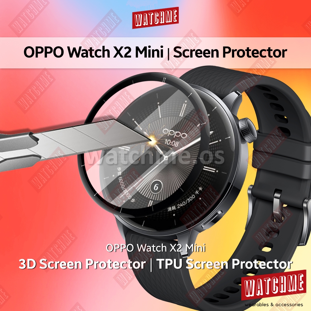 OPPO Watch X2 Mini Screen Protector, 3D Full Cover PMMA Film ...