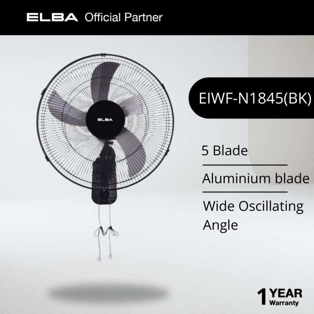 ELBA 18 Inch High Velocity Wall Fan with 5 Aluminium Blades ...