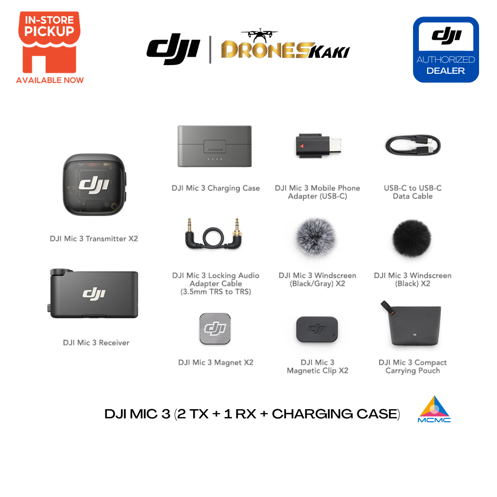 DJI Mic 3 - Advanced Mini Wireless Microphone | Shopee Malaysia