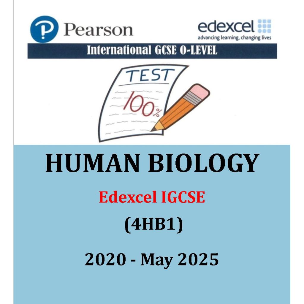 Edexcel Igcse O-Level Past Year Papers Human Biology 4HB1 ( PAPER 1 ...