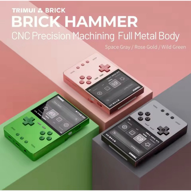 TRIMUI BRICK Hammer Handheld Game Console CNC Aluminum Alloy 3.2''IPS ...