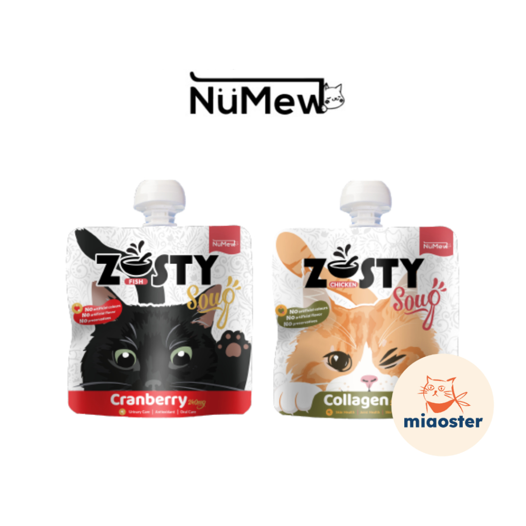 NUMEW ZESTY Cat Soup All Age Cat (80g) Makanan Basah Sup Kucing 猫咪汤包 补水 ...