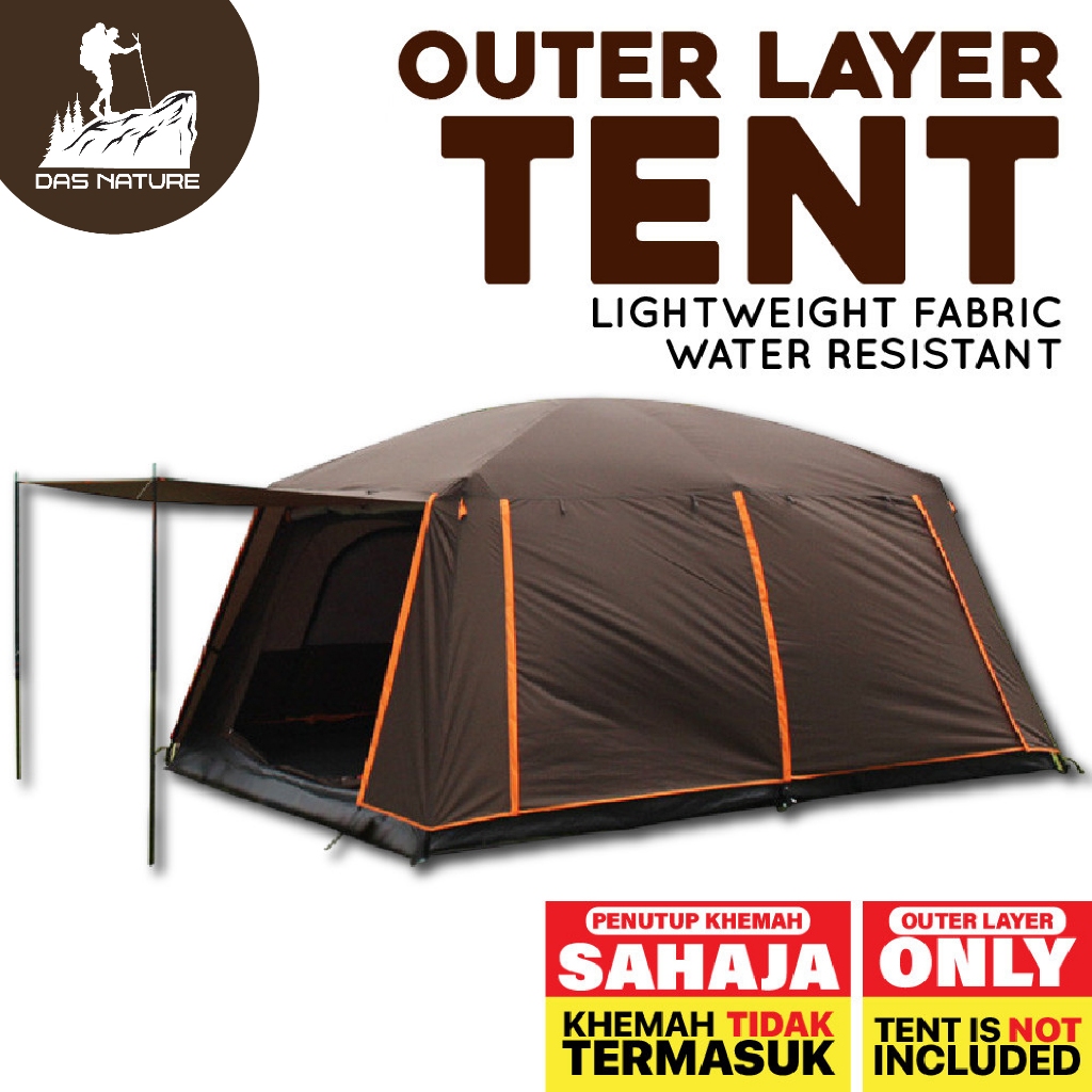 Camping Tent Outer Layer only Waterproof Kemah besar Outer Layer ...