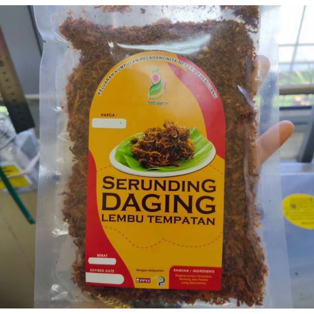 SERUNDING DAGING LEMBU TEMPATAN TERENGGANU SPECIAL ( 130g ) | Shopee ...